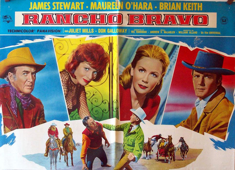 RANCHO BRAVO - 1965Dir: ANDREW V. MCLAGLENCast: JAMES STEWARTMAUREEN O ...