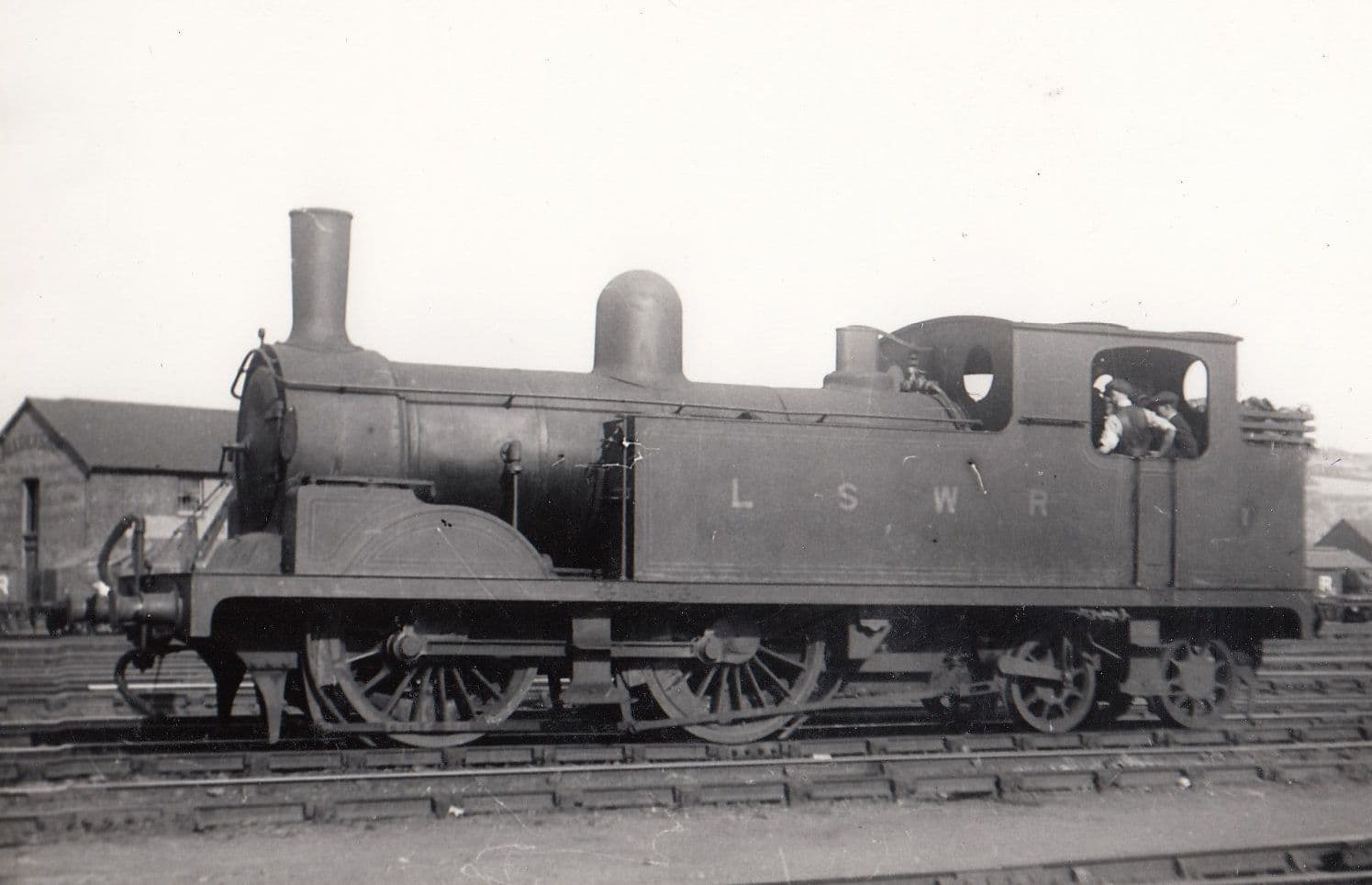 Lswr Class 0 4 4t Lecos William Adams Train Old Photo Manuscript