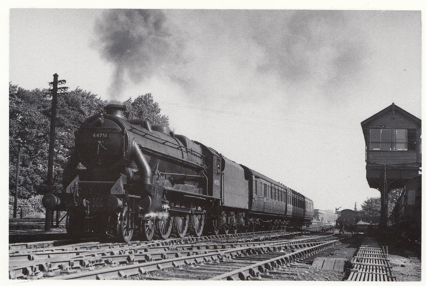 LMS Royal Scot Class 4-6-0 Number 46152 Styal Wilmslow Station in 1951 ...
