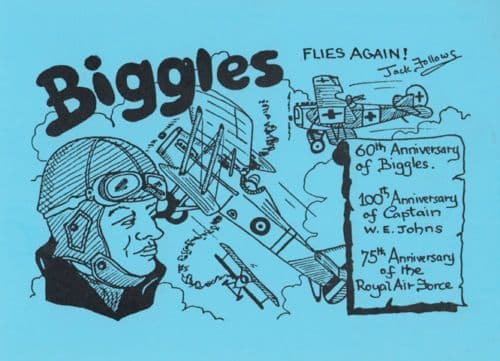 Biggles Cartoon Creator Captain WE Johns Limited Edition Postcard ...