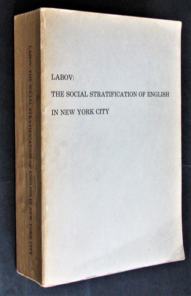 The Social Stratification of English in New York City by Labov, William ...