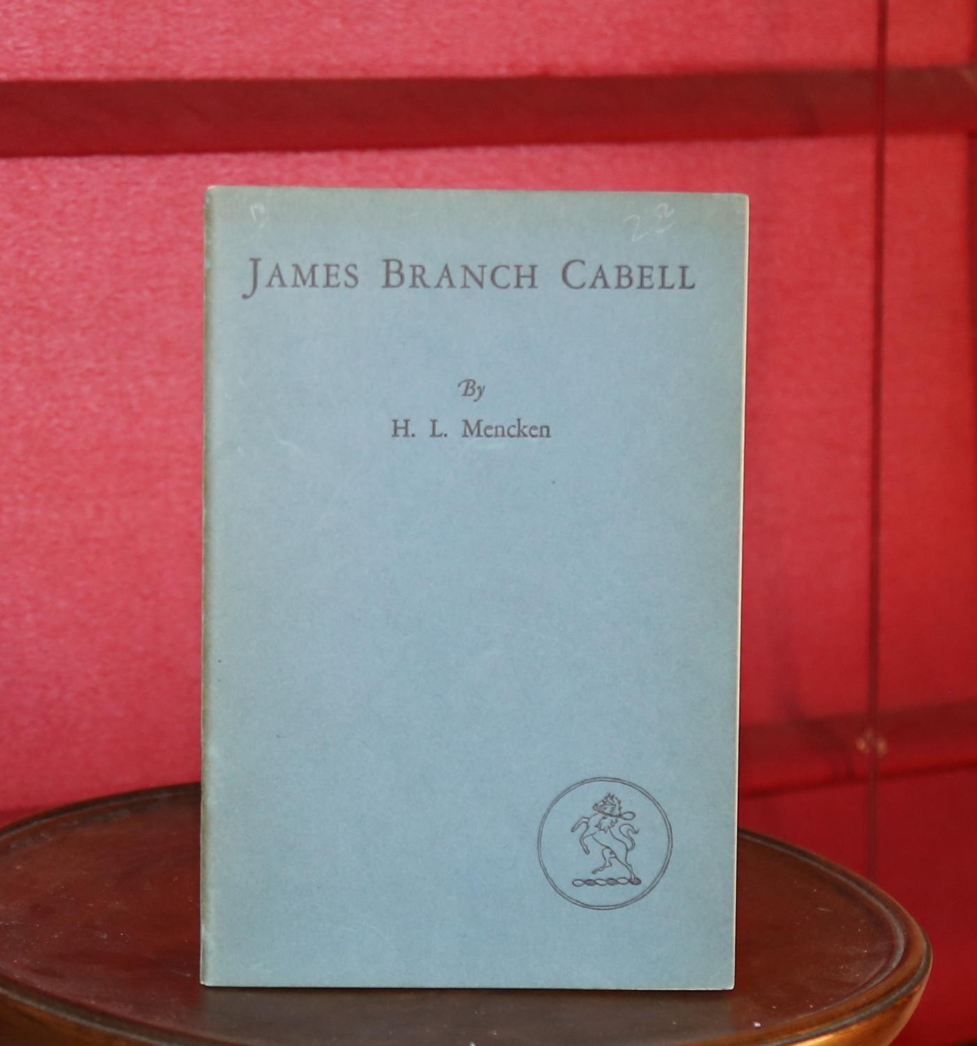 James Branch Cabell by Mencken, H. L.: Fine Soft cover (1927) 1st ...