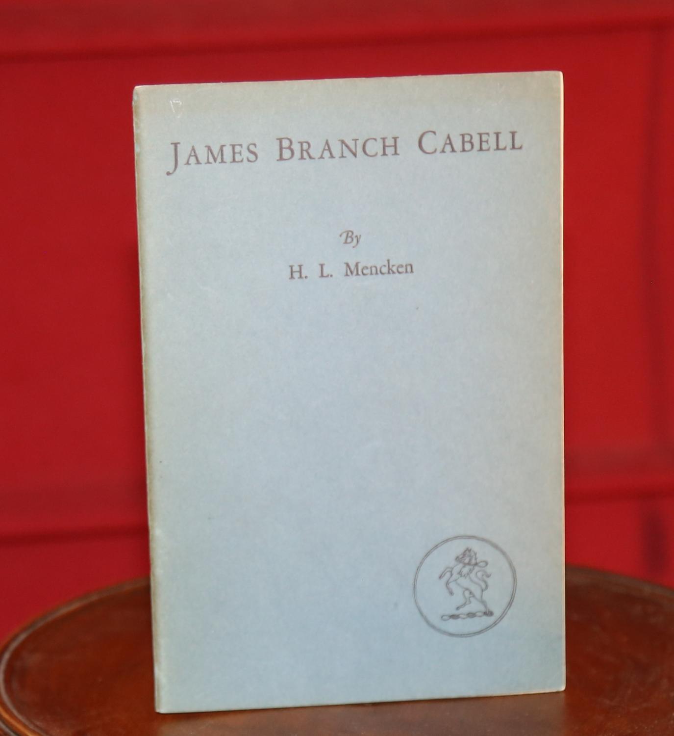 James Branch Cabell by Mencken, H. L.: Fine Soft cover (1927) 1st ...