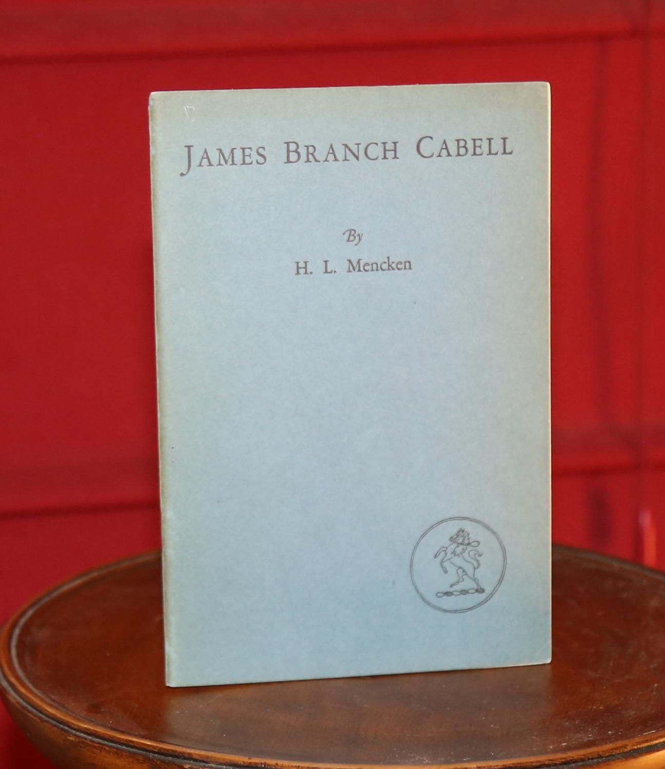 James Branch Cabell by Mencken, H. L.: Fine Soft cover (1927) 1st ...
