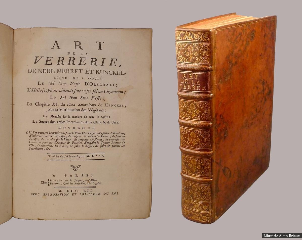 Art de la verrerie de HOLBACH Paul Heinrich Dietrich, baron d'] NERI ...