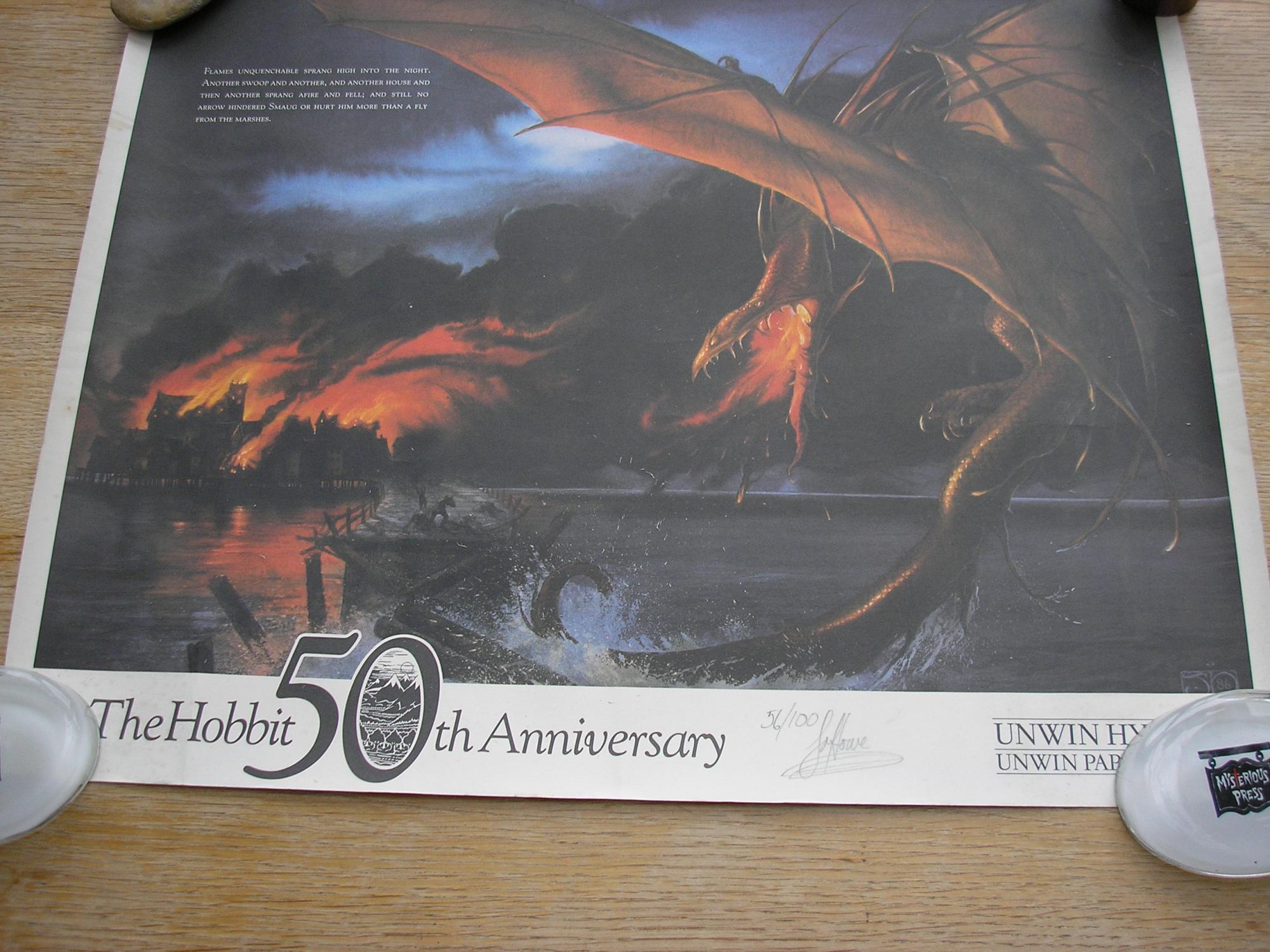The Hobbit 50th Anniversary Limited Edition Poster, +++SIGNED+++ By ...