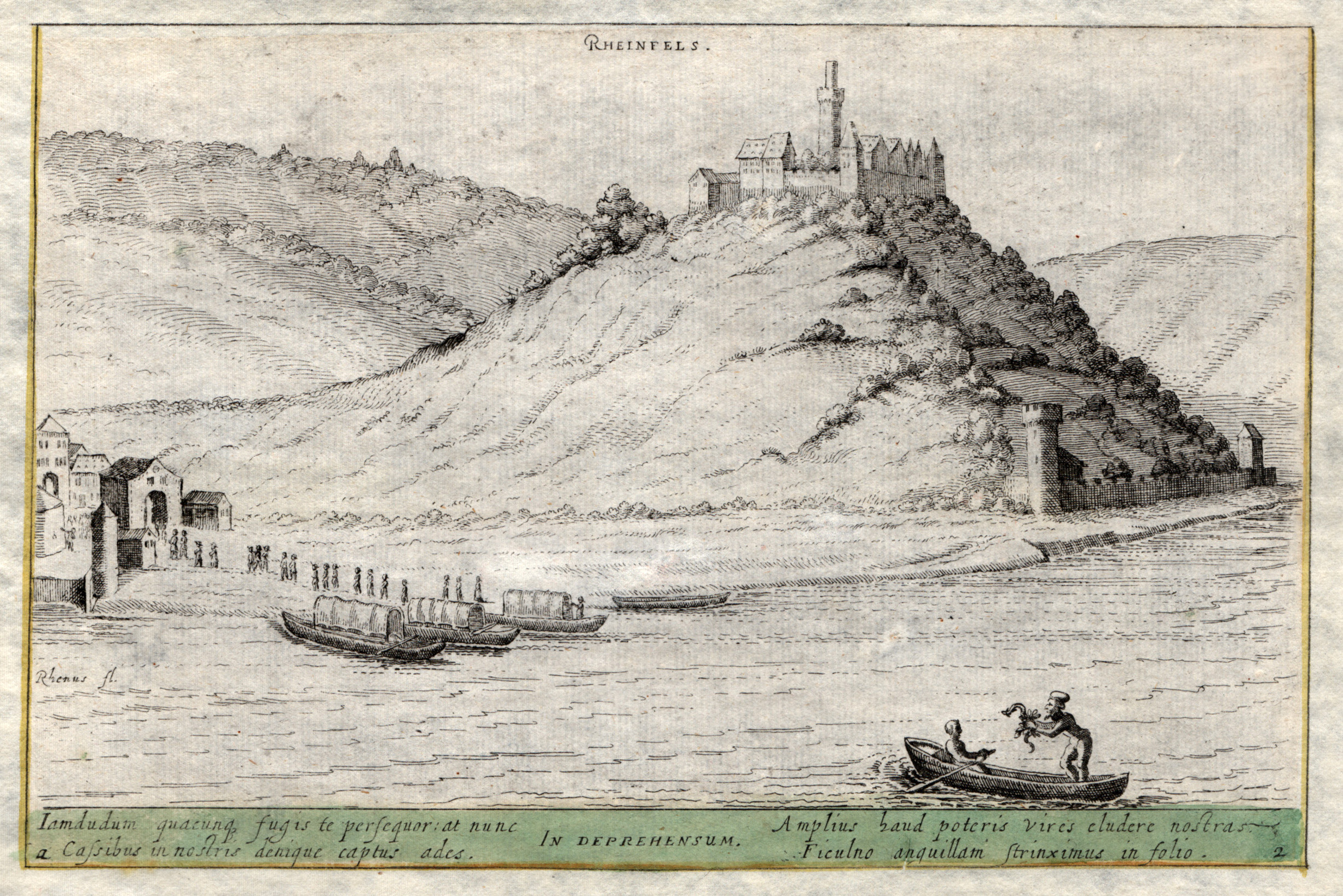 Ruine Rheinfels, Blick v. Süden v. St. Goar aus, " Rheinfels". by St ...