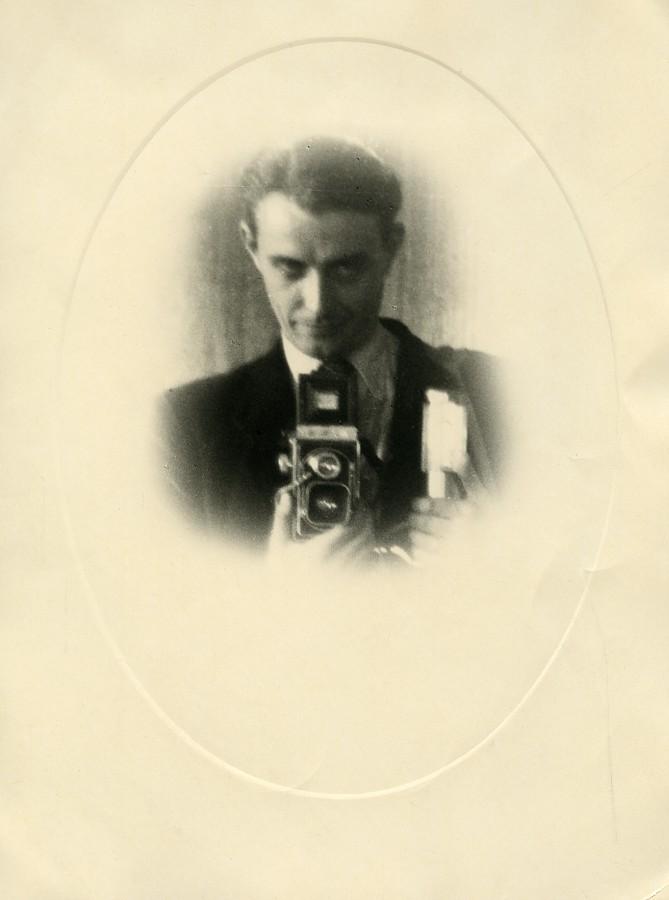 France Paris Andre Rossignol Photographer self portrait Camera Old ...