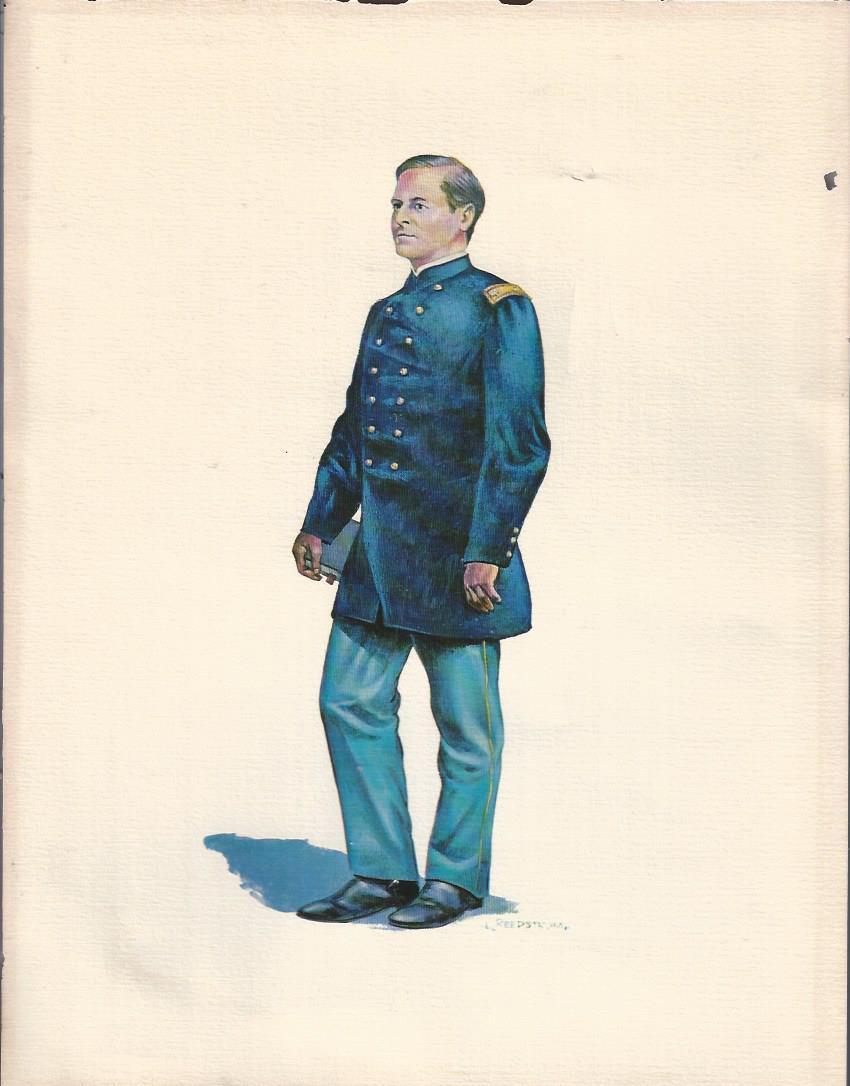 Pen and Ink Portrait of Marcus Reno, matted by Reedstrom, Lisle, artist ...