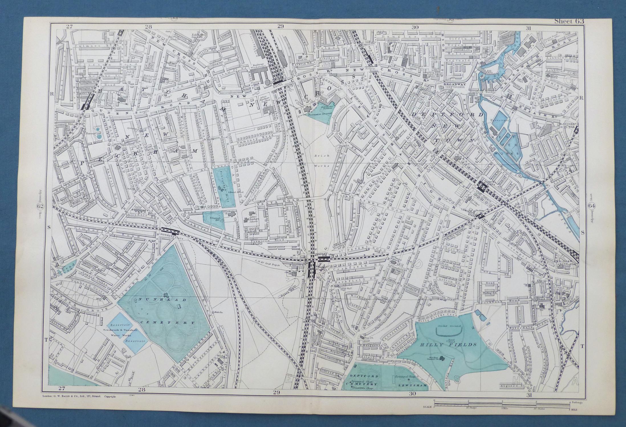 LONDON, 1909 - NEW CROSS, DEPTFORD, NUNHEAD, HATCHAM, NEW PECKHAM ...