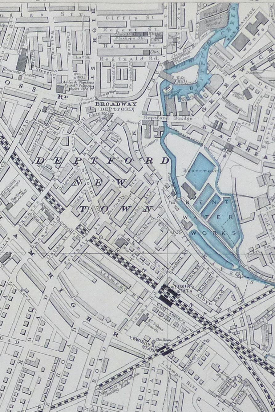 LONDON, 1909 - NEW CROSS, DEPTFORD, NUNHEAD, HATCHAM, NEW PECKHAM ...