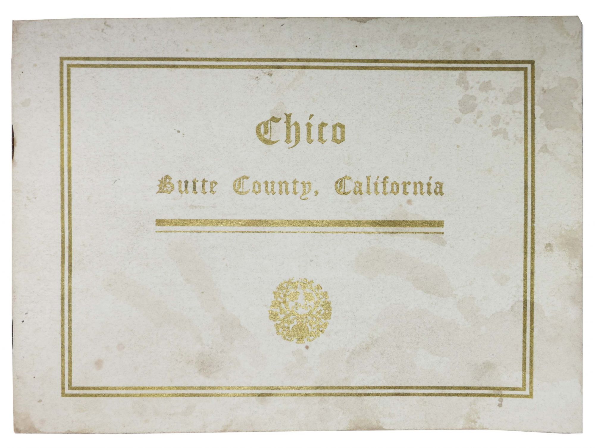 CHICO, BUTTE COUNTY, CALIFORNIA by [California Local History]: 1st ...