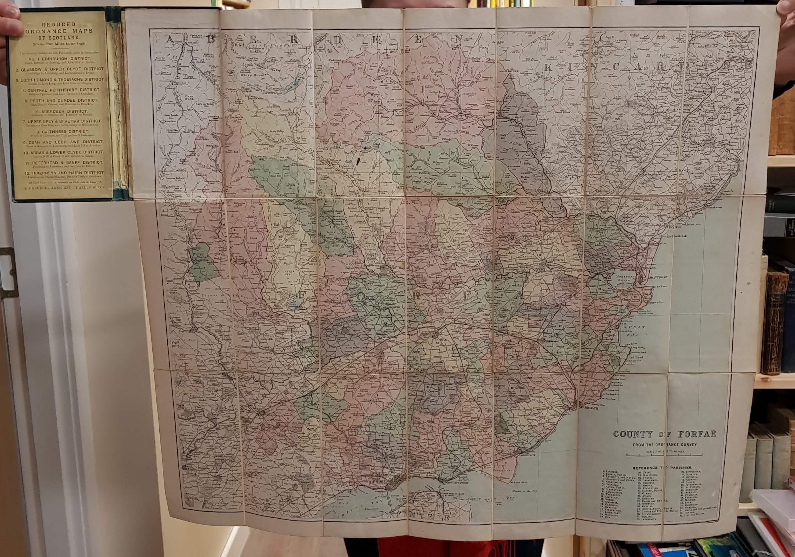 Bartholomew's Reduced Ordnance Maps of Scotland: County of Forfar by ...