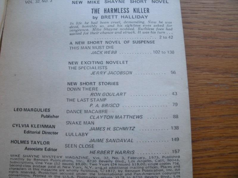 Mike Shayne Mystery Magazine February 1973 by Halliday, Brett, Jack ...