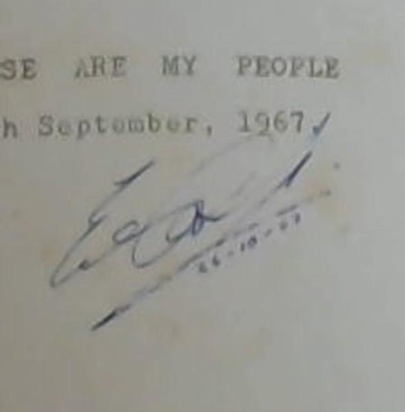 These are my People by Pringle, Eric: Fair Softcover (1967) Signed ...