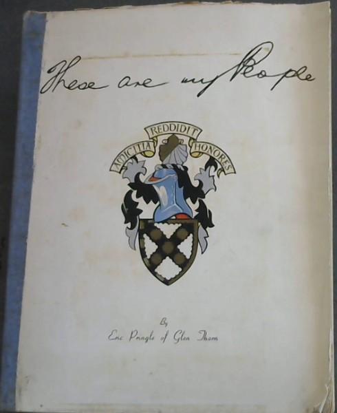 These are my People by Pringle, Eric: Fair Softcover (1967) Signed ...