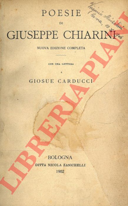 Poesie. Nuova edizione completa. Con una lettera a Giosu?® Carducci ...