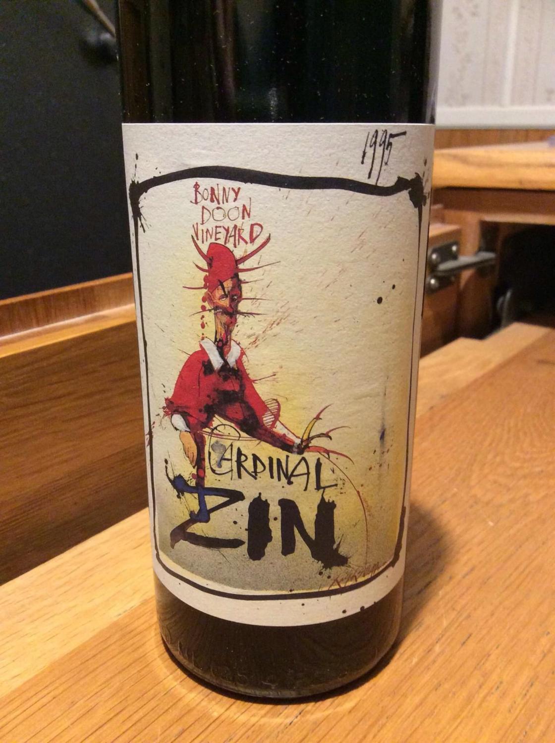 Ralph Steadman / Boony Doon / Randall Grahm Wine Labels: CARDINAL ZIN ...