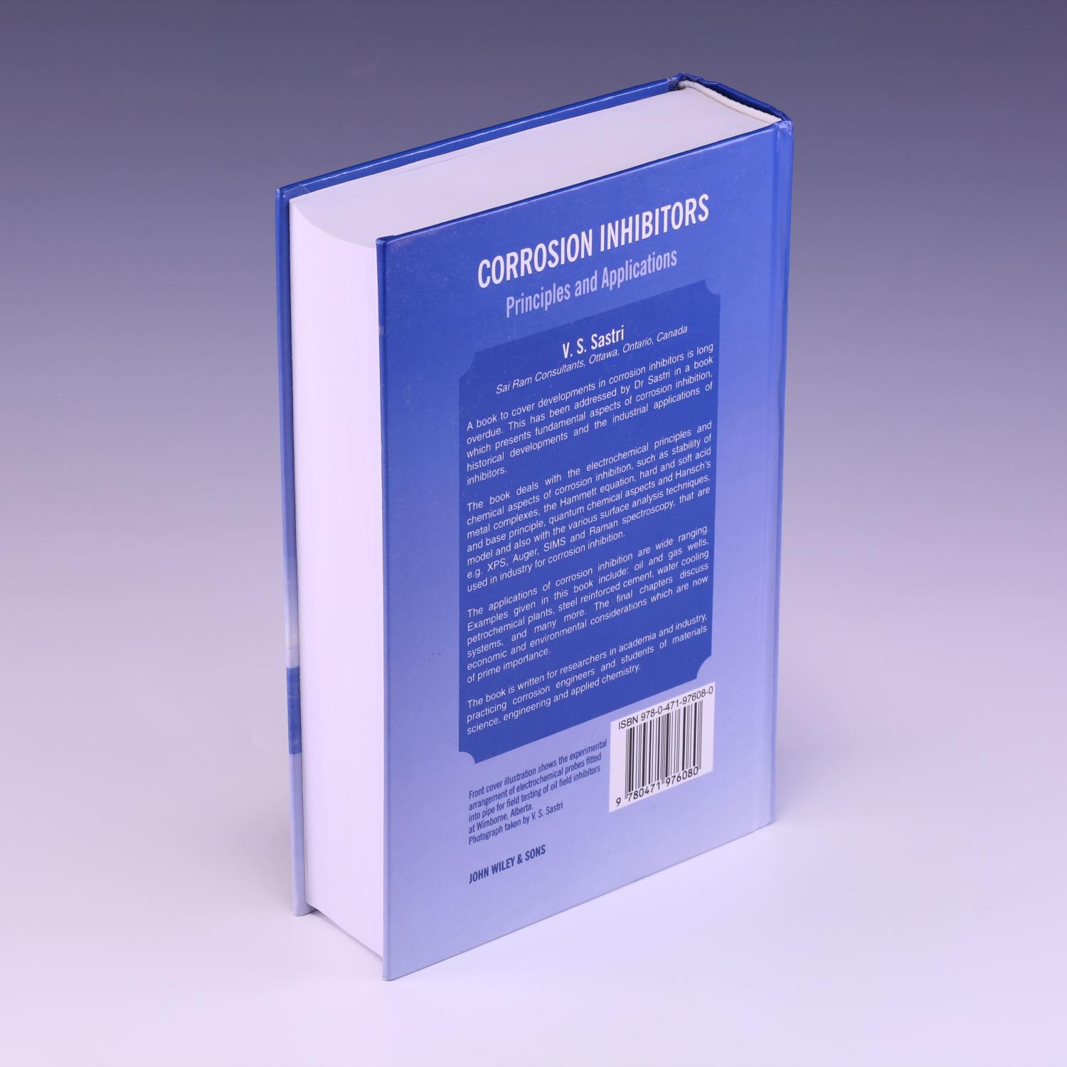 Corrosion Inhibitors. Principles and Applications. by Vedula S. Sastri ...