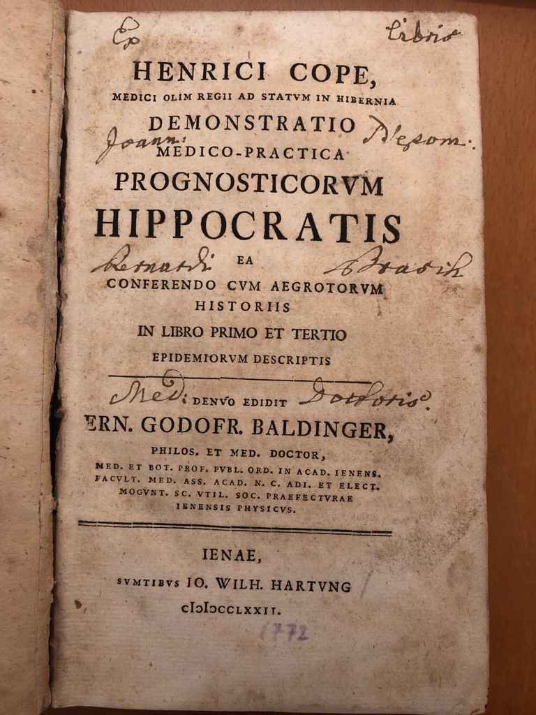 Demonstratio medico-practica prognosticorum Hippocratis ea conferendo ...