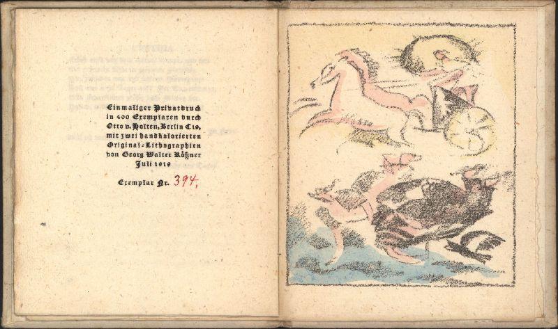 Die Maskerade. by Gerstenberg, H. W. von; Rössner, Georg Walter.: (1919 ...
