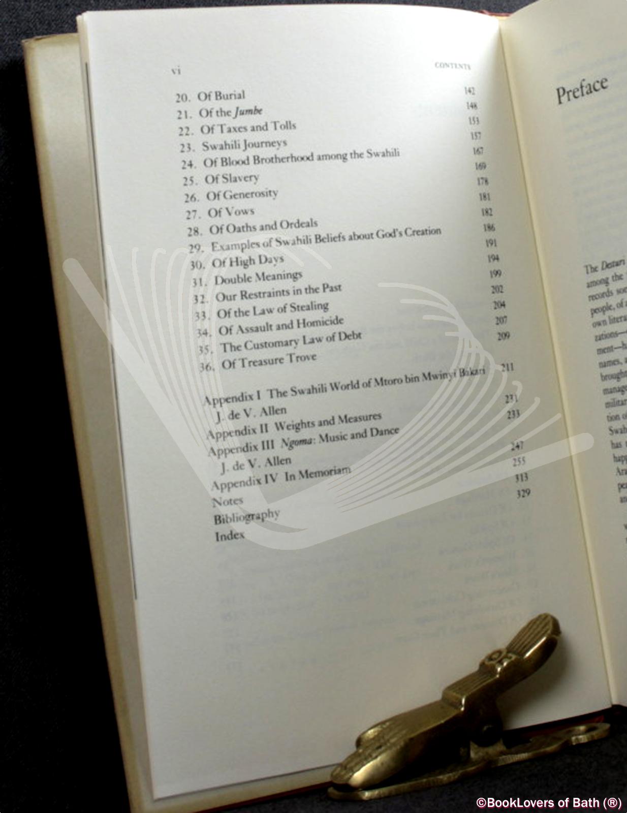 The Customs of the Swahili People: The Desturi Za Waswahili of Mtoro ...