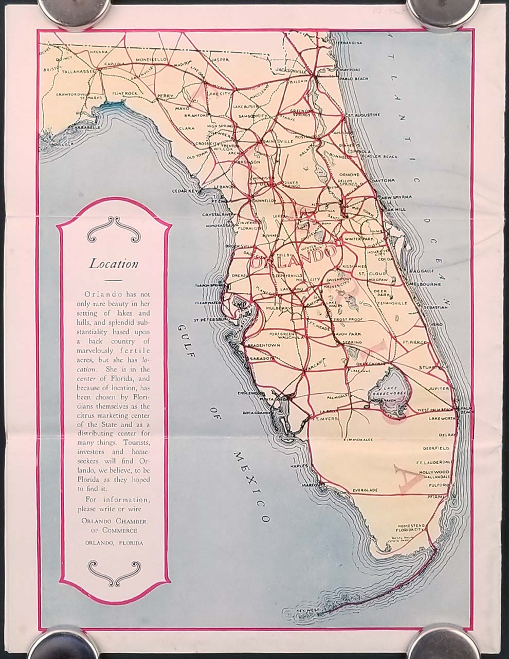 Orlando Florida. The City Beautiful. by FLORIDA - ORLANDO 1920S): (1920 ...