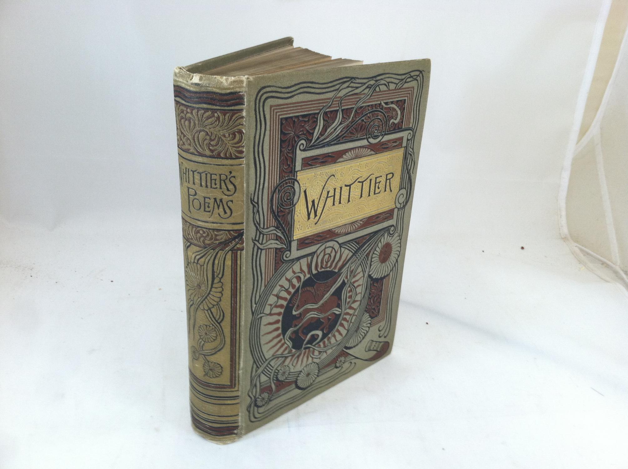 Whittier's Poems by John Greenleaf Whittier: Very Good Hardcover (1885 ...