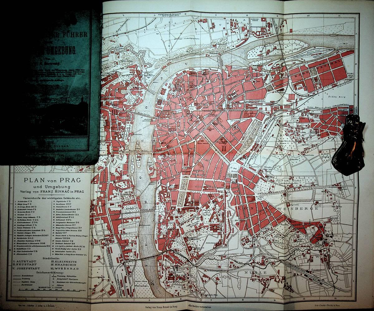 Rivnác s kurzgefasster Führer durch Prag und Umgebung Mit einem Plan ...