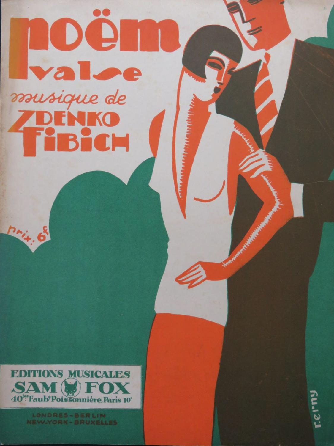 FIBICH Zdenko Poëm Chant Piano 1926 by FIBICH Zdenko Poëm Chant Piano ...