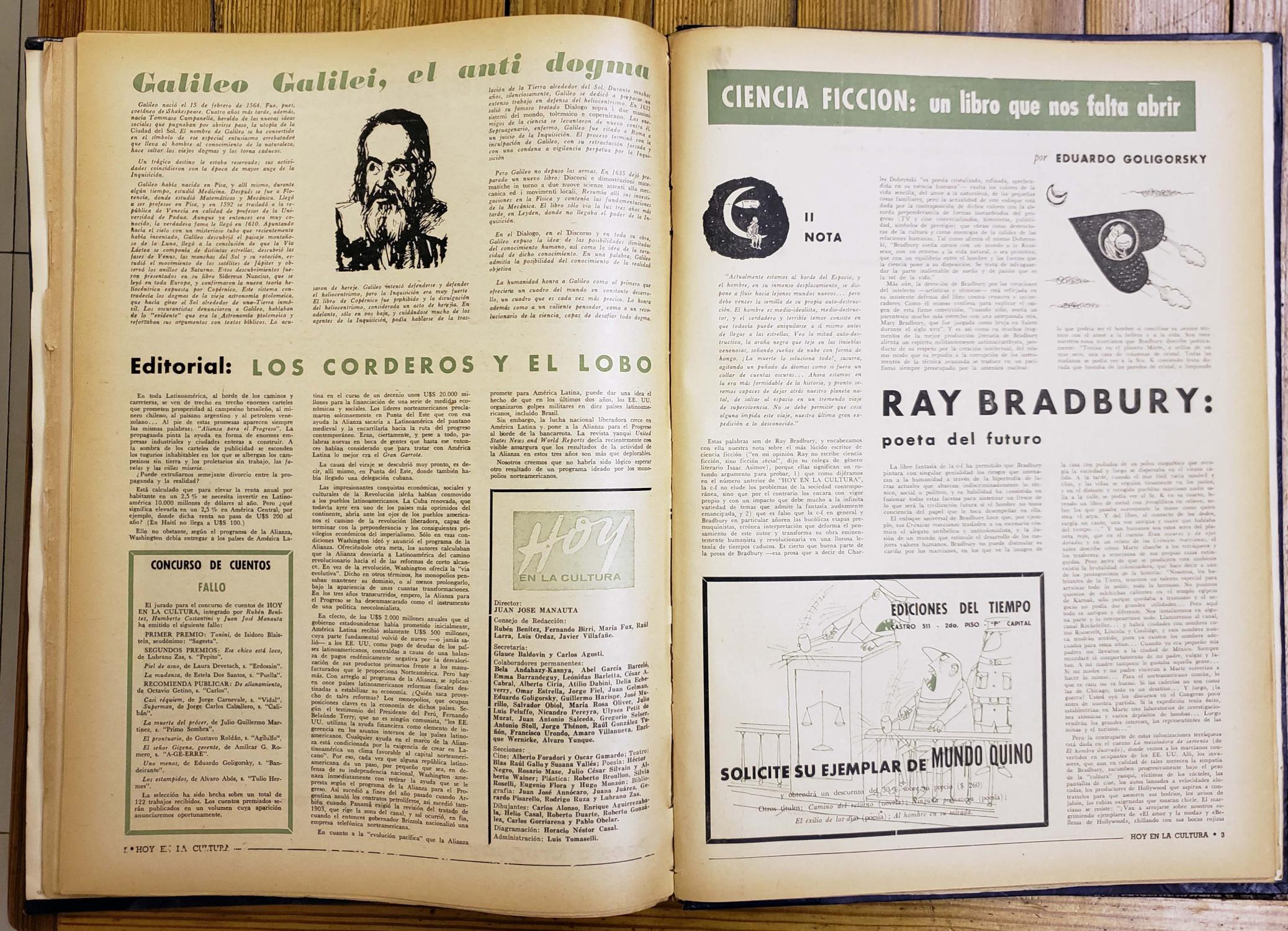 Hoy en la Cultura Revista Mensual by Pedro G. Orgambide, Raúl Larra ...