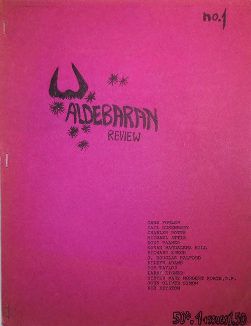 Aldebaran Review No. 1 by Simon, John Oliver, Editor (Gene Fowler ...