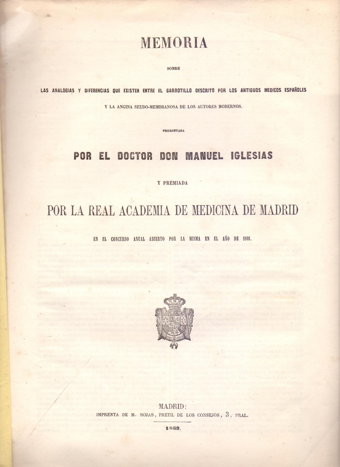 LAS ANALOGIAS Y DIFERENCIAS QUE EXISTEN ENTRE EL GARROTILLO DESCRITO ...