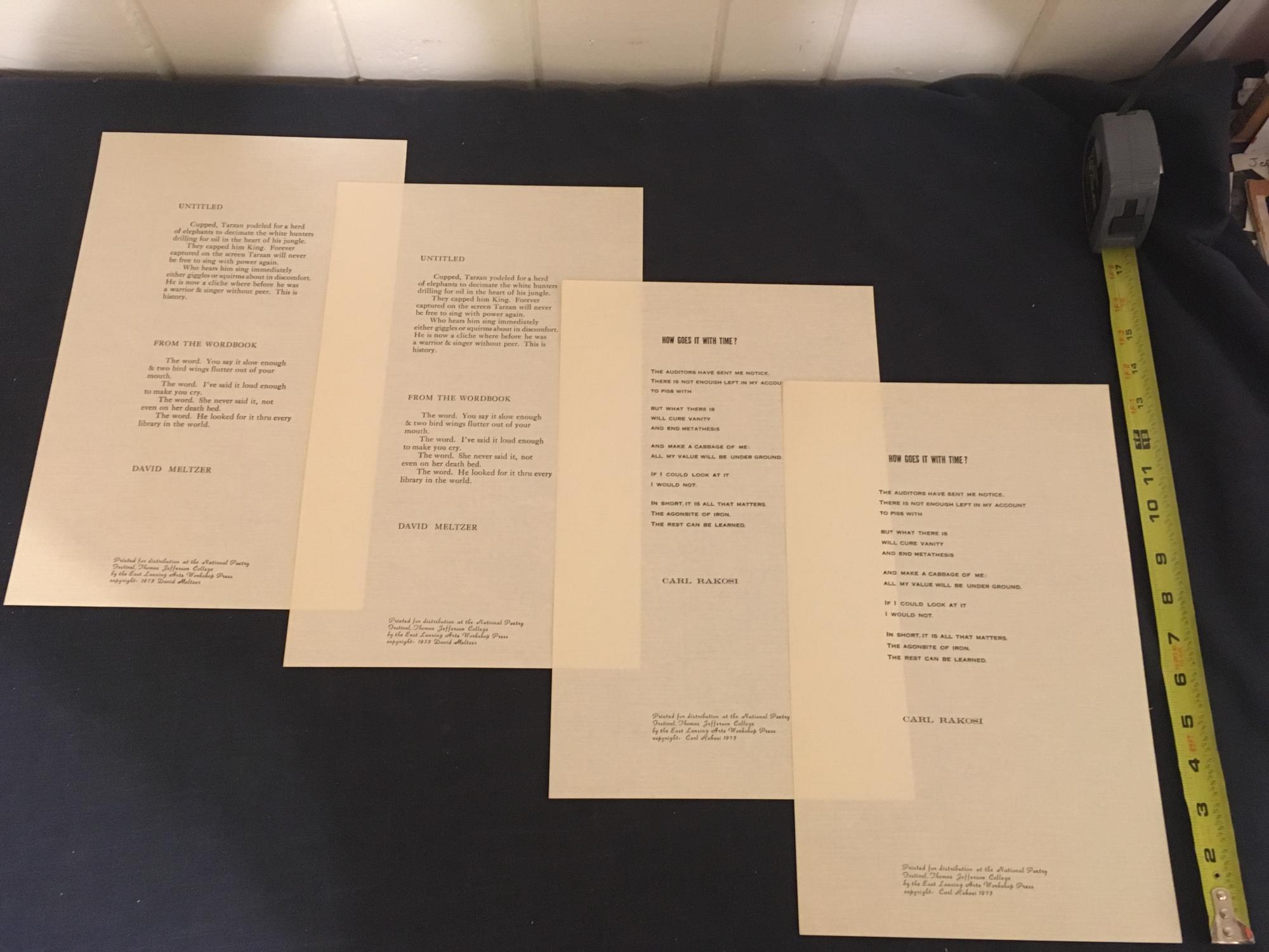 The Contract; Poem Starting With Words…; How Goes It With Time ...