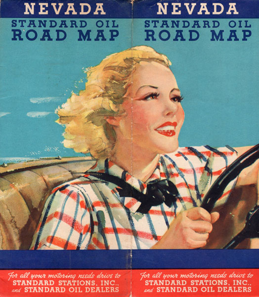NEVADA. STANDARD OIL ROAD MAP by [STANDARD OIL COMPANY OF CALIFORNIA ...