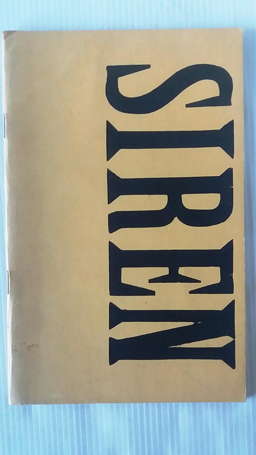 Siren - Poetry Magazine by Howard Barker, Chris Waters, Paul Matthews ...