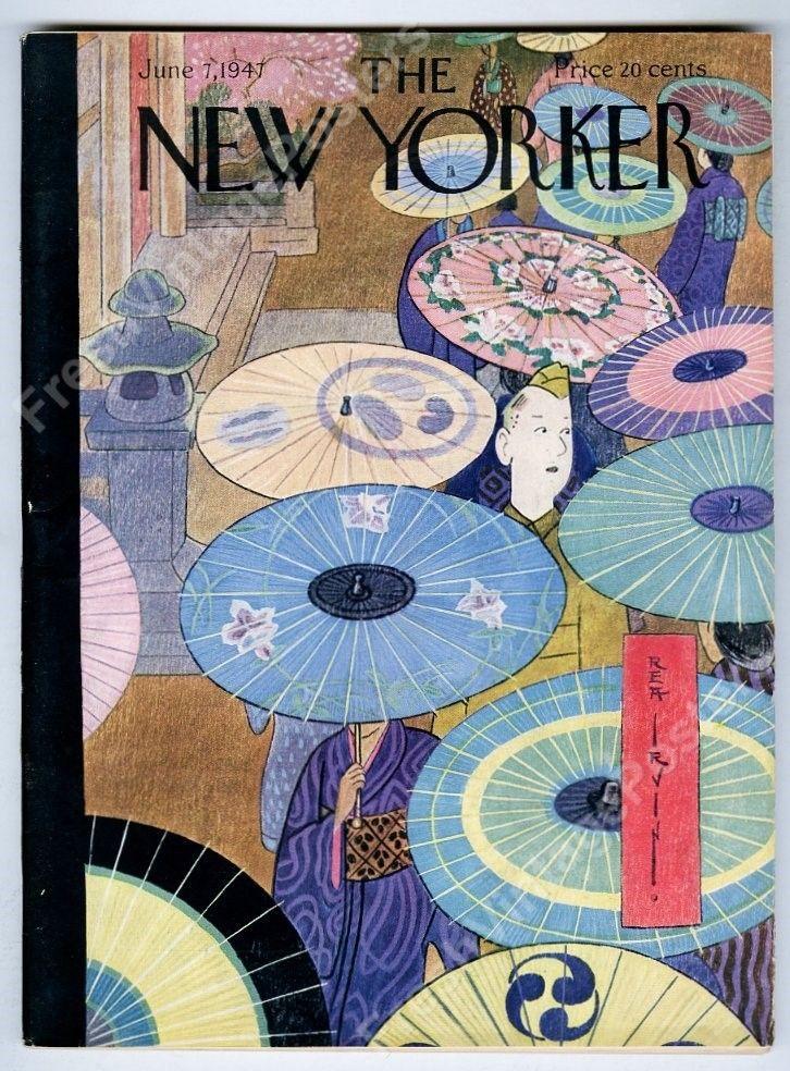 New Yorker magazine June 7 1947 Japan Japanese parasol women VERY FINE ...