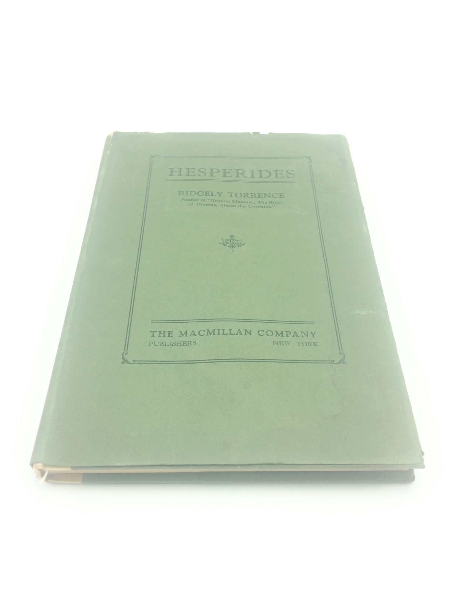 Hesperides by Ridgely Torrence: Fair Hardcover (1925) First ...