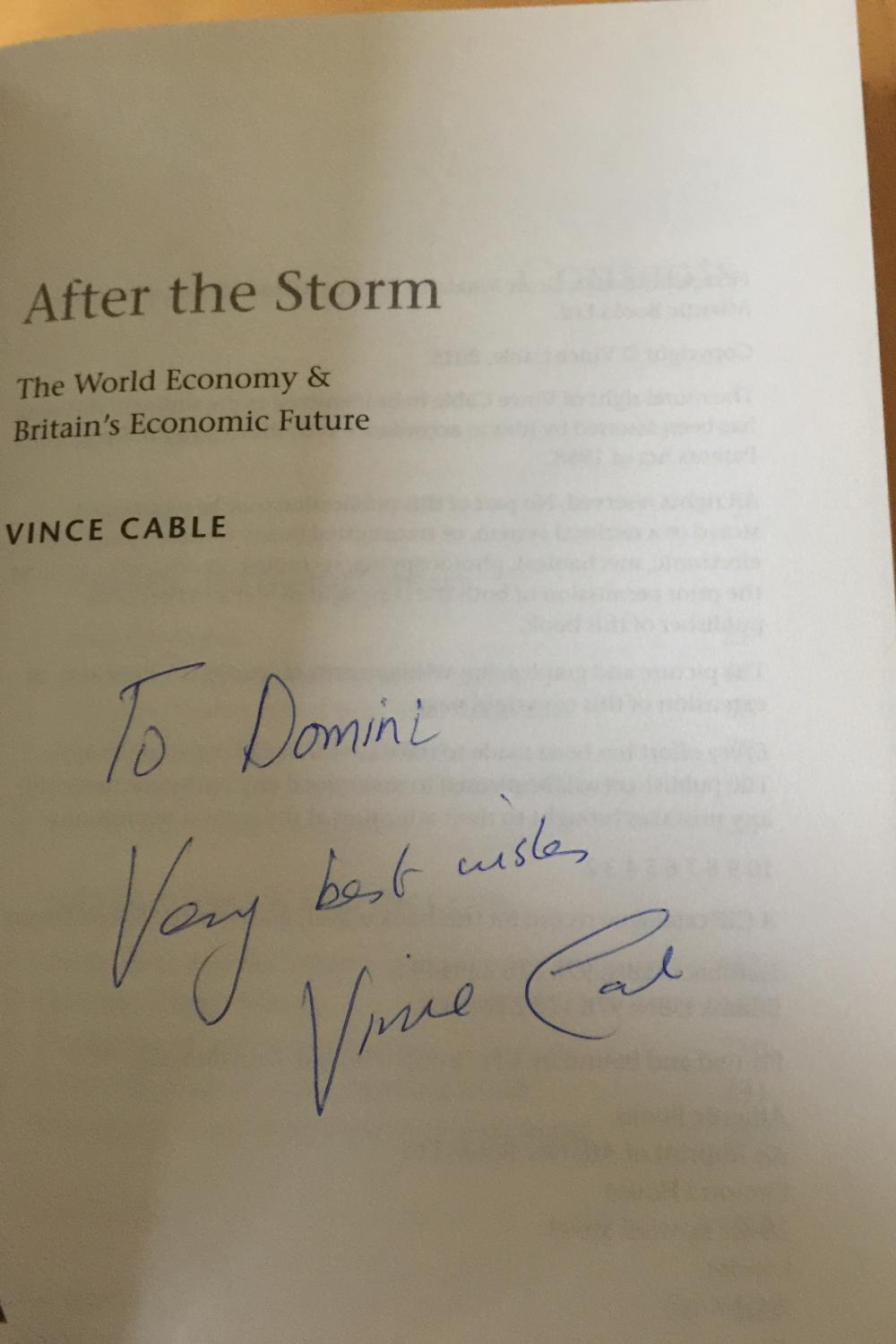 After the Storm de Cable, Vince: Very Good Hardcover Signed by Author ...
