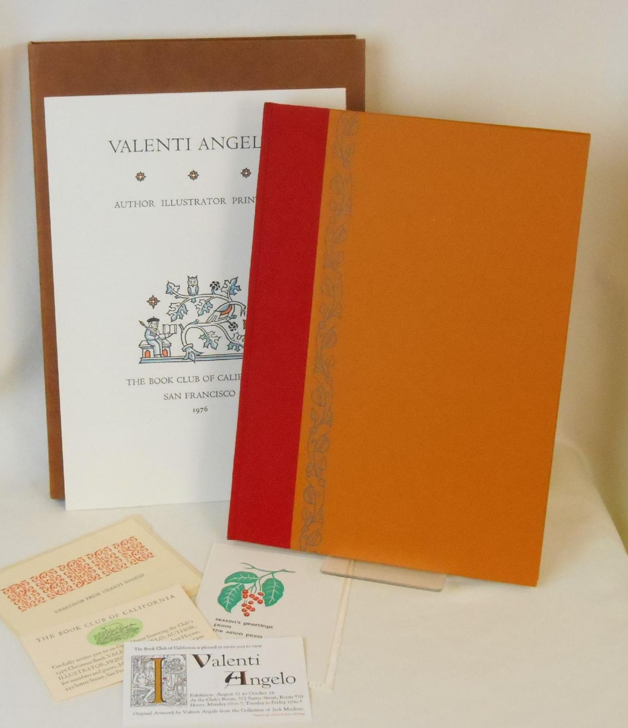 Valenti Angelo, Author, Illustrator, Printer von Lewis, Oscar; Grabhorn ...