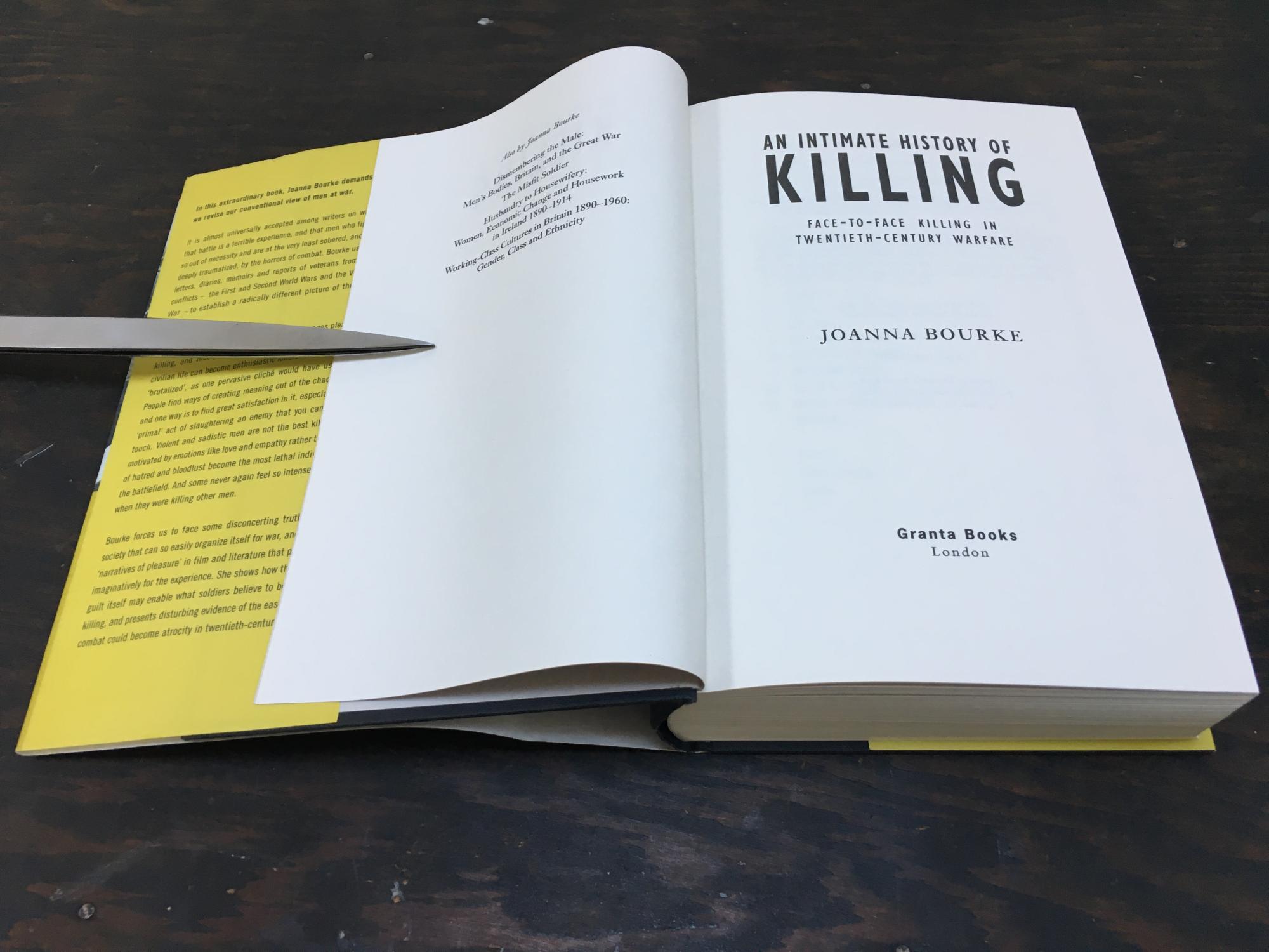 An Intimate History of Killing Face-To-face Killing in Twentieth ...