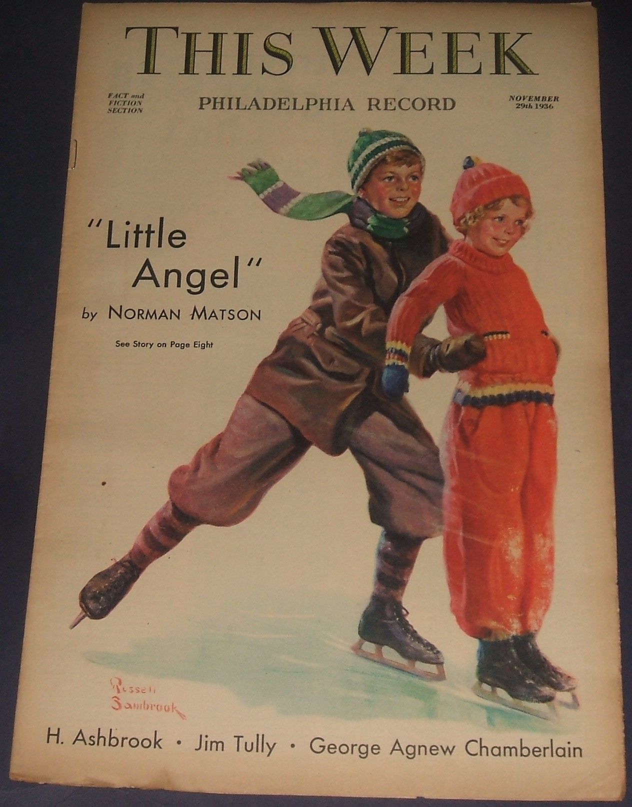 This Week Fact and Fiction Section Philadelphia Record Edward G ...