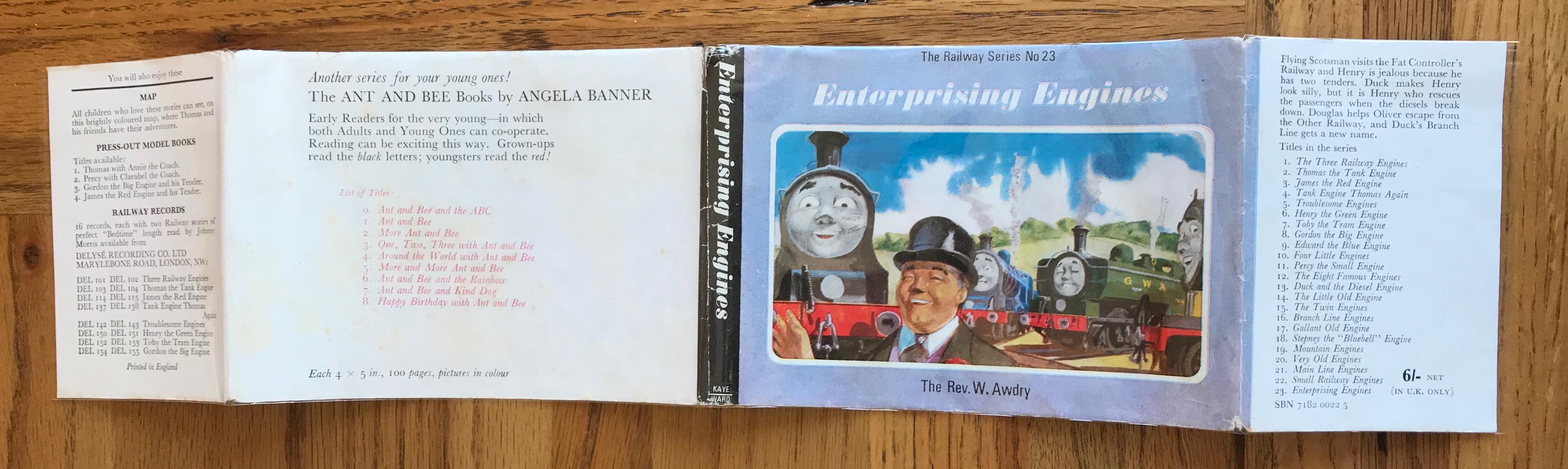 Enterprising Engines by AWDRY THE REV W: Hard Cover (1968) First ...