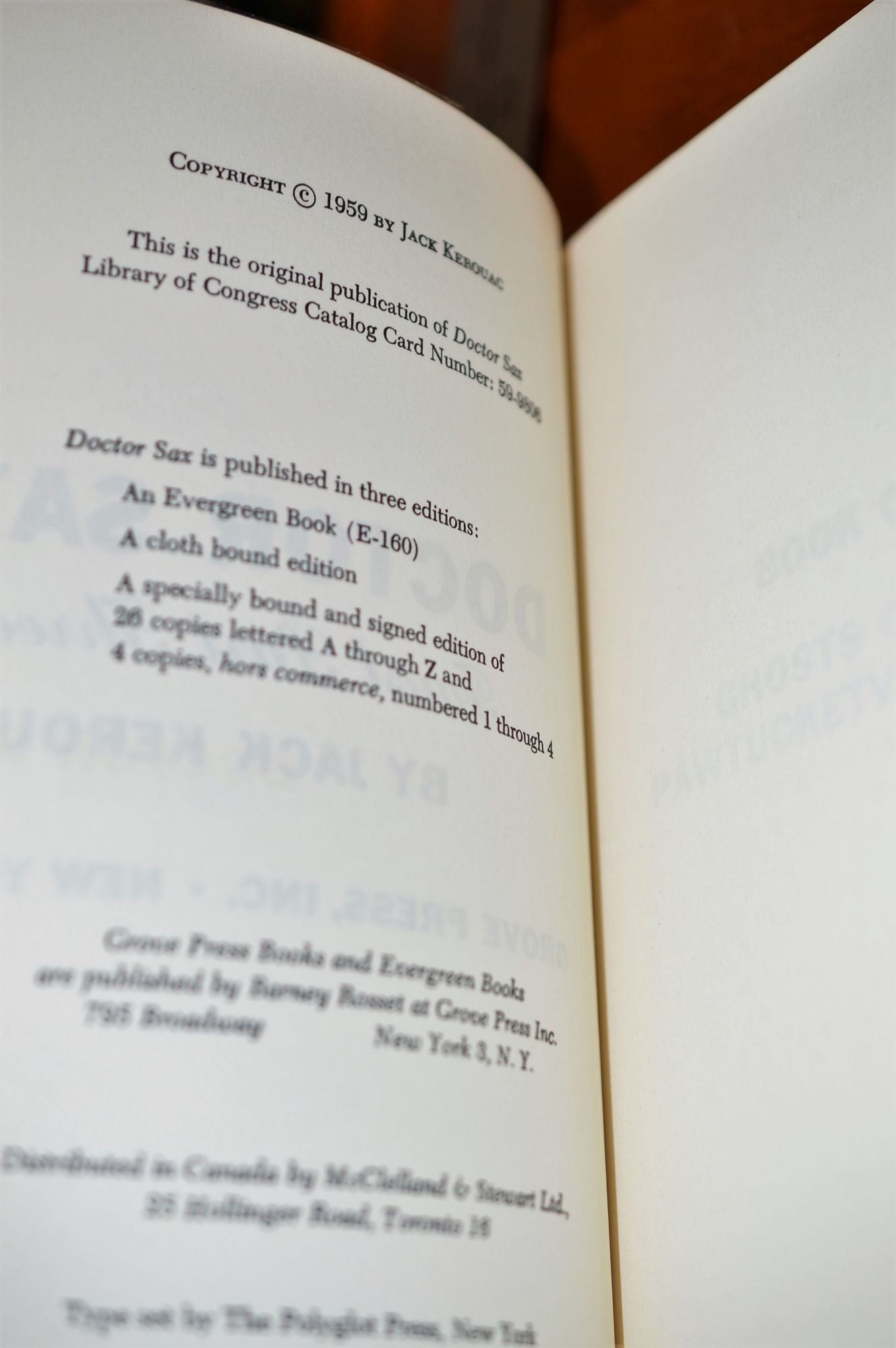 Doctor Sax: Faust Part Three by Kerouac, Jack: Fine A Fine Soft cover ...