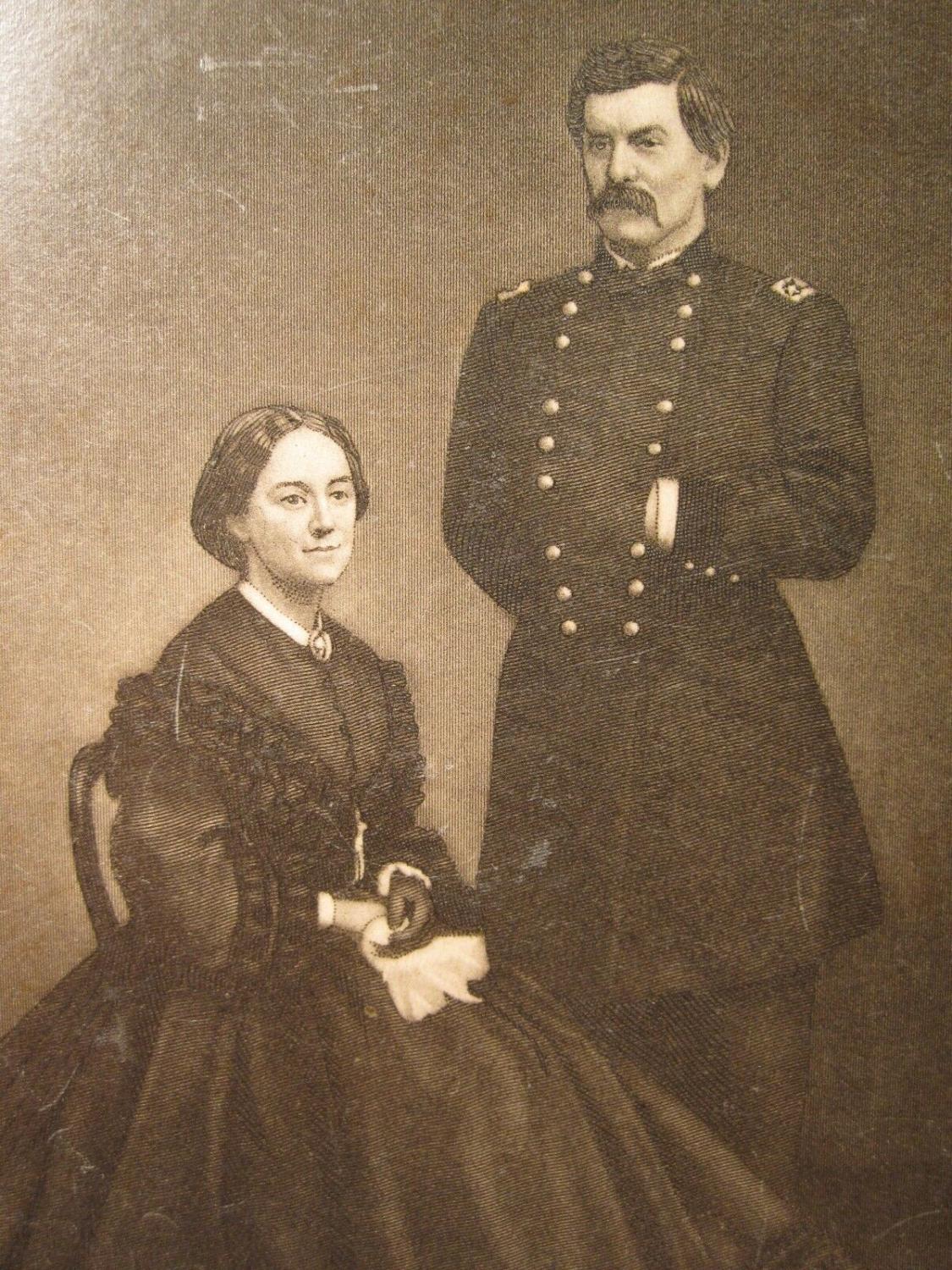 CIVIL WAR GENERAL MCCLELLAN FAMILY CDV PHOTO PRINT UNION PRESIDENTIAL ...