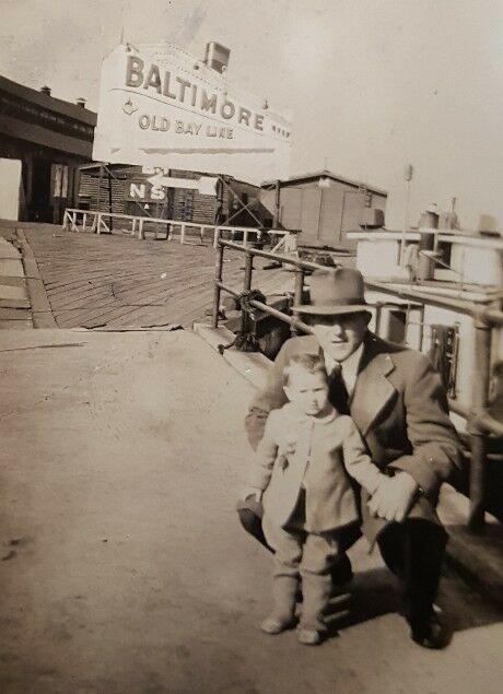 ANTIQUE VINTAGE OLD BAY LINE STEAMSHIP BALTIMORE MD NORFOLK VA SIGN ...