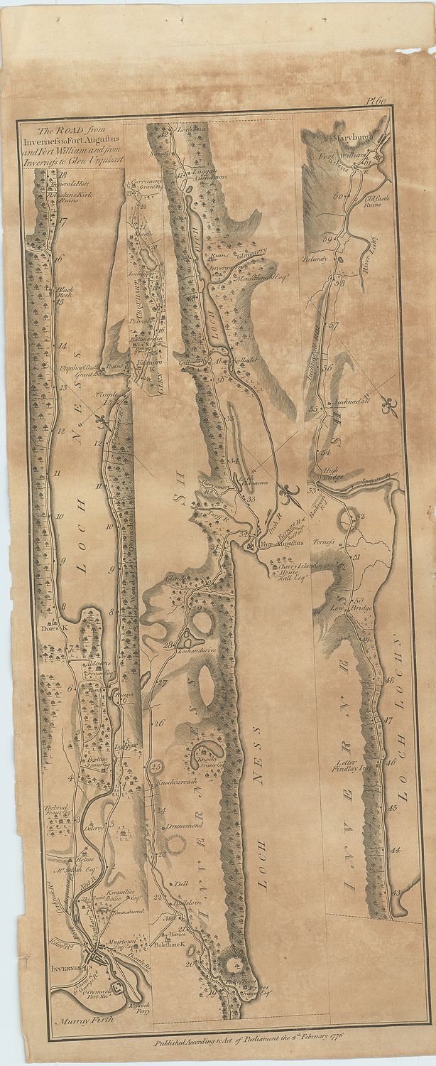 The Road from Fochabers to Aviemore. [with] The Road from Nairn to Fort ...