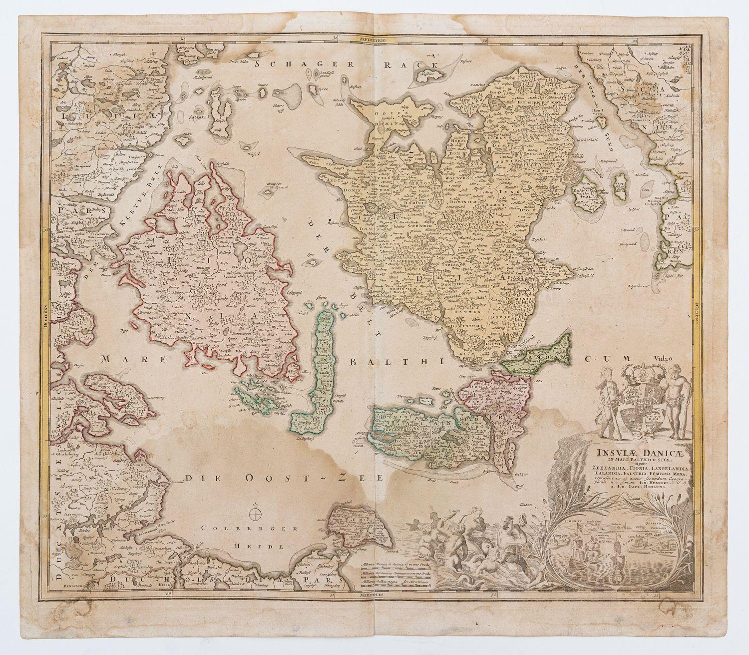 Insulae Danicae in Mari Balthico Sitae utpote Zeelandia, Fionia ...