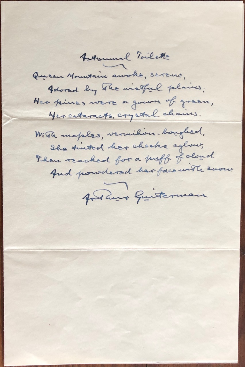 Arthur Guiterman collection by GUITERMAN, Arthur (1871-1943): No ...