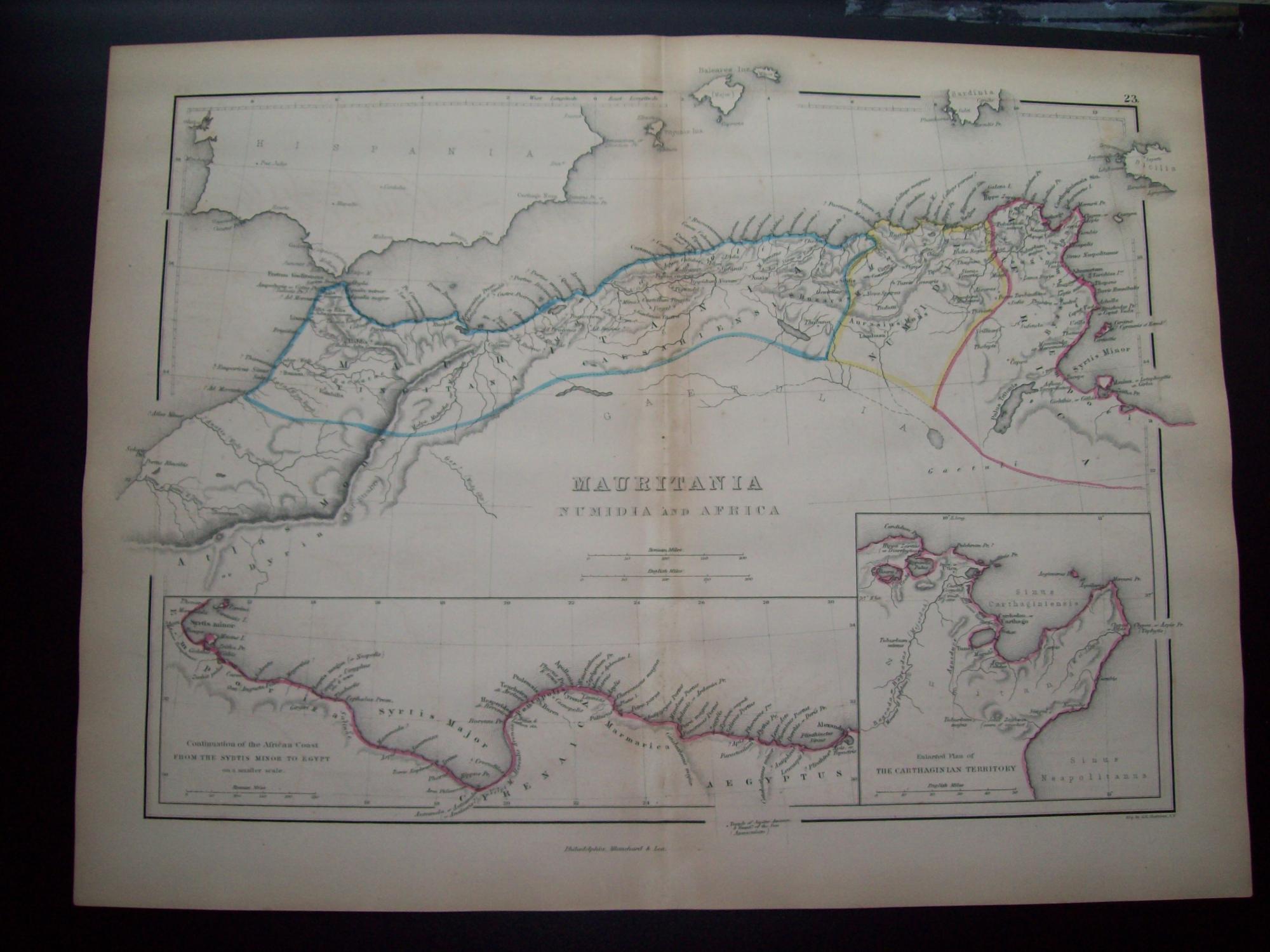 Original Map - "Mauritania, Numidia and Africa" by Sherman, George E ...